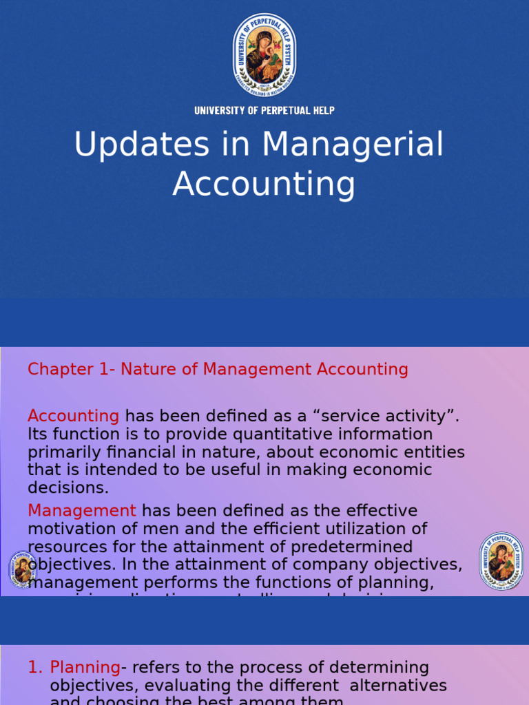 Updates in Managerial Accounting PPt (2) | PDF