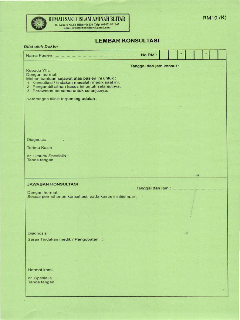 Lembar Konsul | PDF