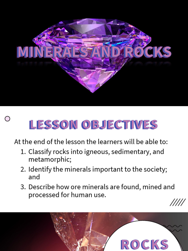 Lesson 2. Rocks and Minerals | PDF