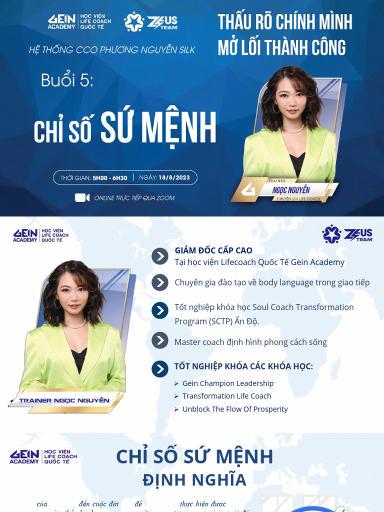 BUỔI 5-CHỈ SỐ SỨ MỆNH k02 | PDF