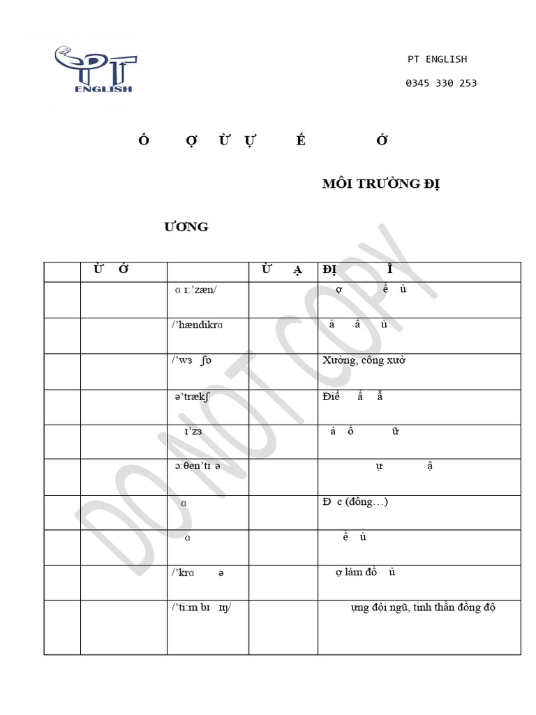 Tu Vung Lop 9 New | PDF