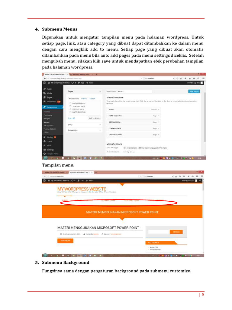 Modul Pelatihan WordPress 4 | PDF