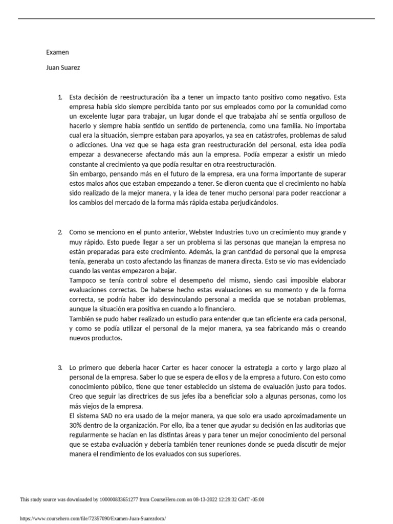 Examen Juan Suarez | PDF