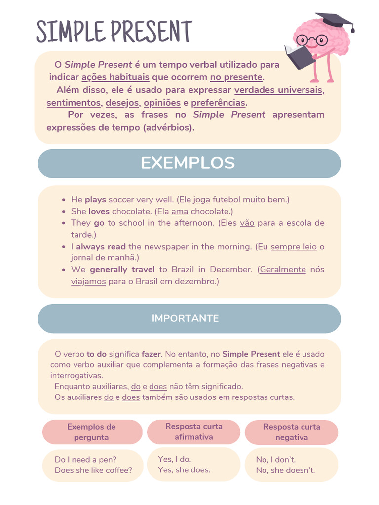 Simple present | PDF