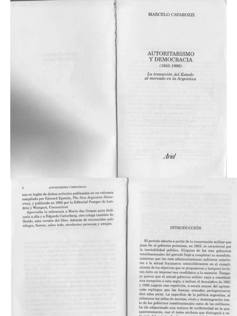Cavarozzi Capítulo I | PDF