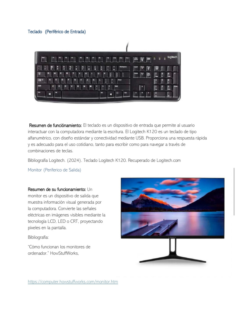Teclado (Periférico de Entrada) | PDF