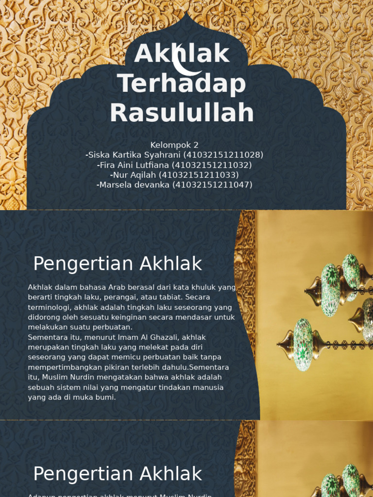 Akhlak Kepada Rasulullah - Kel 2 | PDF