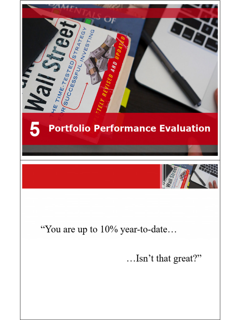 Lecture 5 - Portfolio Performance Evaluation | PDF