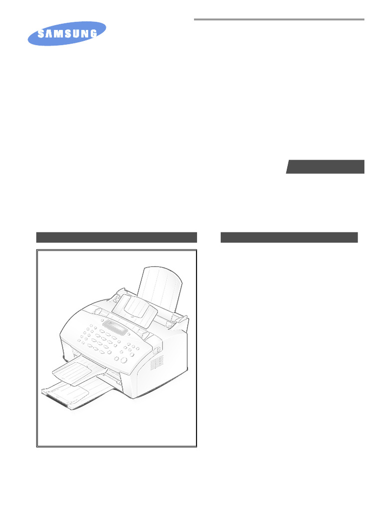 Samsung SF 5100 | PDF
