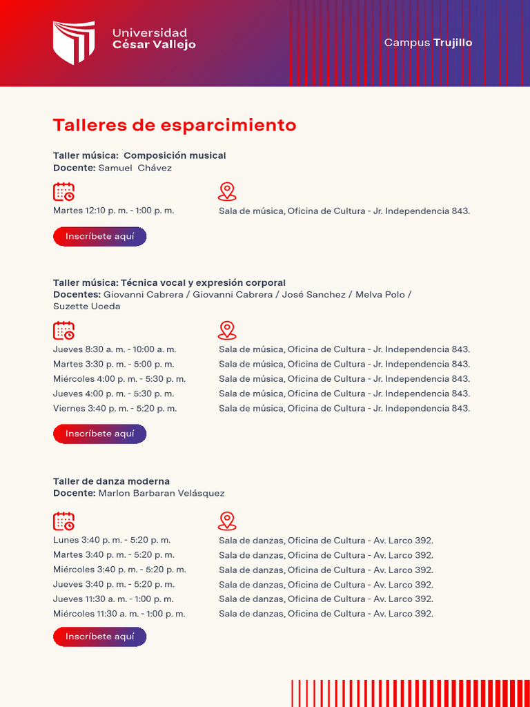 PROGRAMA Talleres | PDF