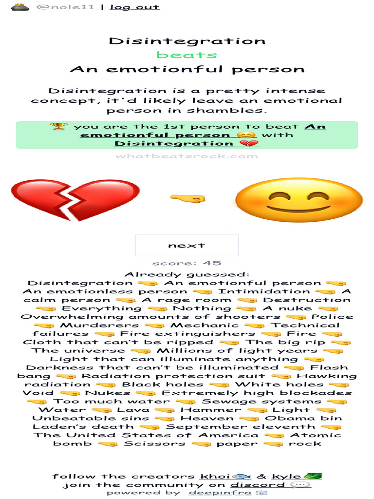 What Beats Rock Game | PDF