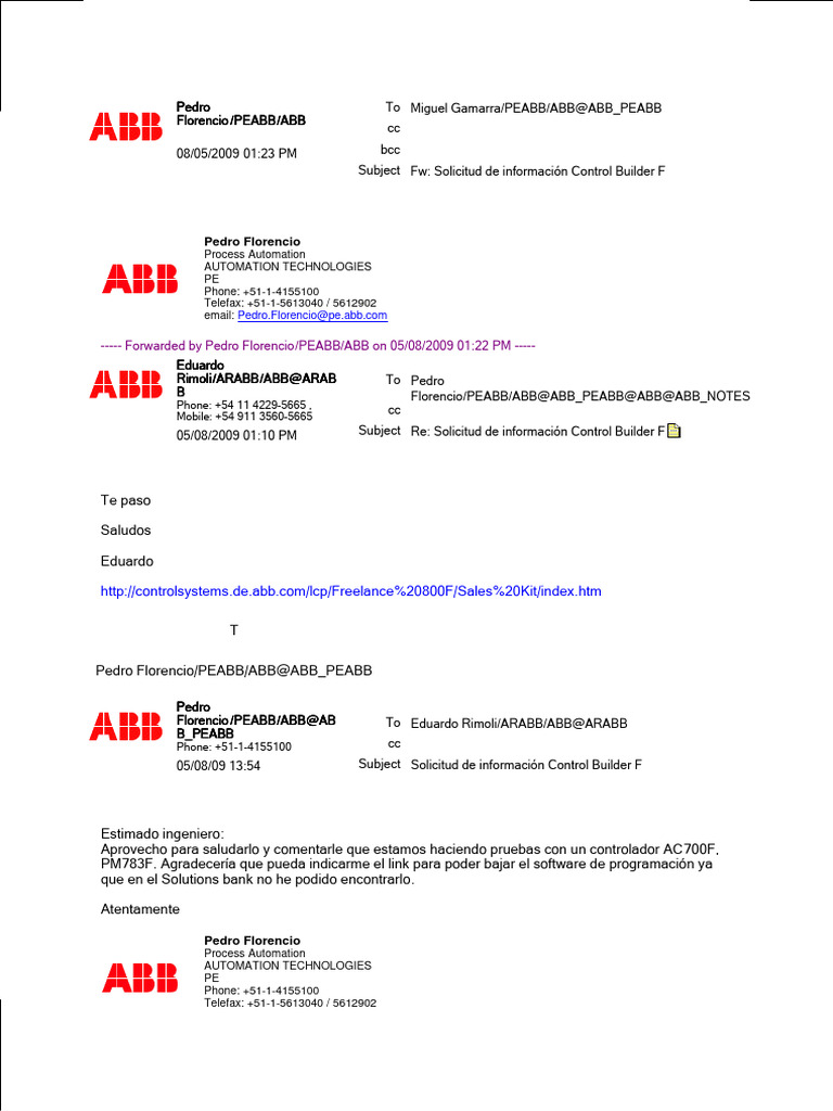 Control Builder F para AC700F Link | PDF