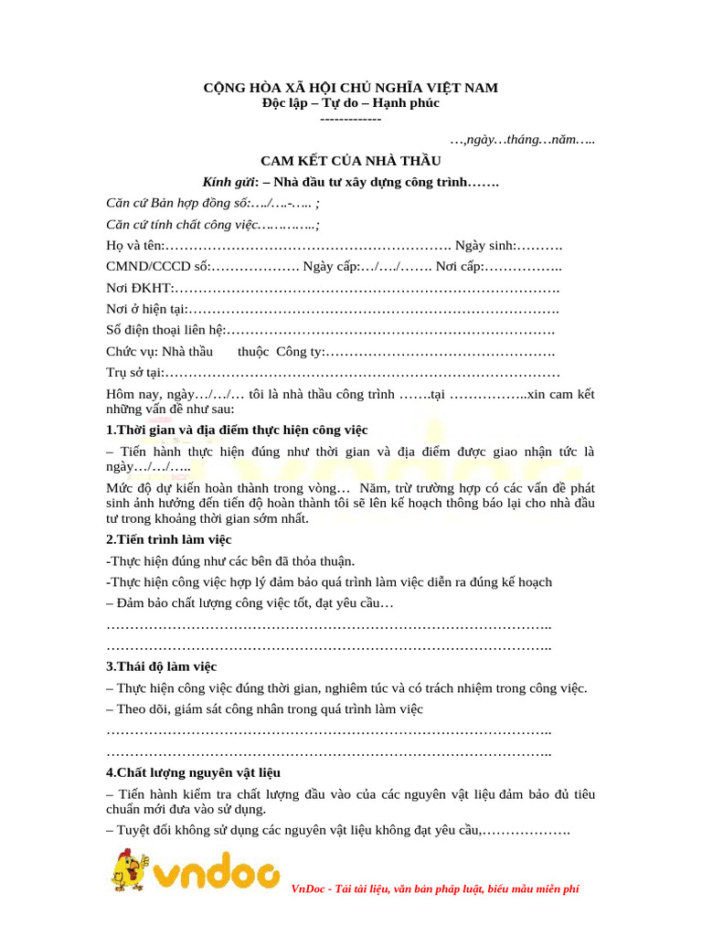 Mau Cam Ket Cua Nha Thau - 0406205608 | PDF