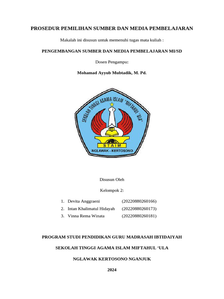 Makalah Sumber Dan Media Pembelajaran Kel 2 | PDF