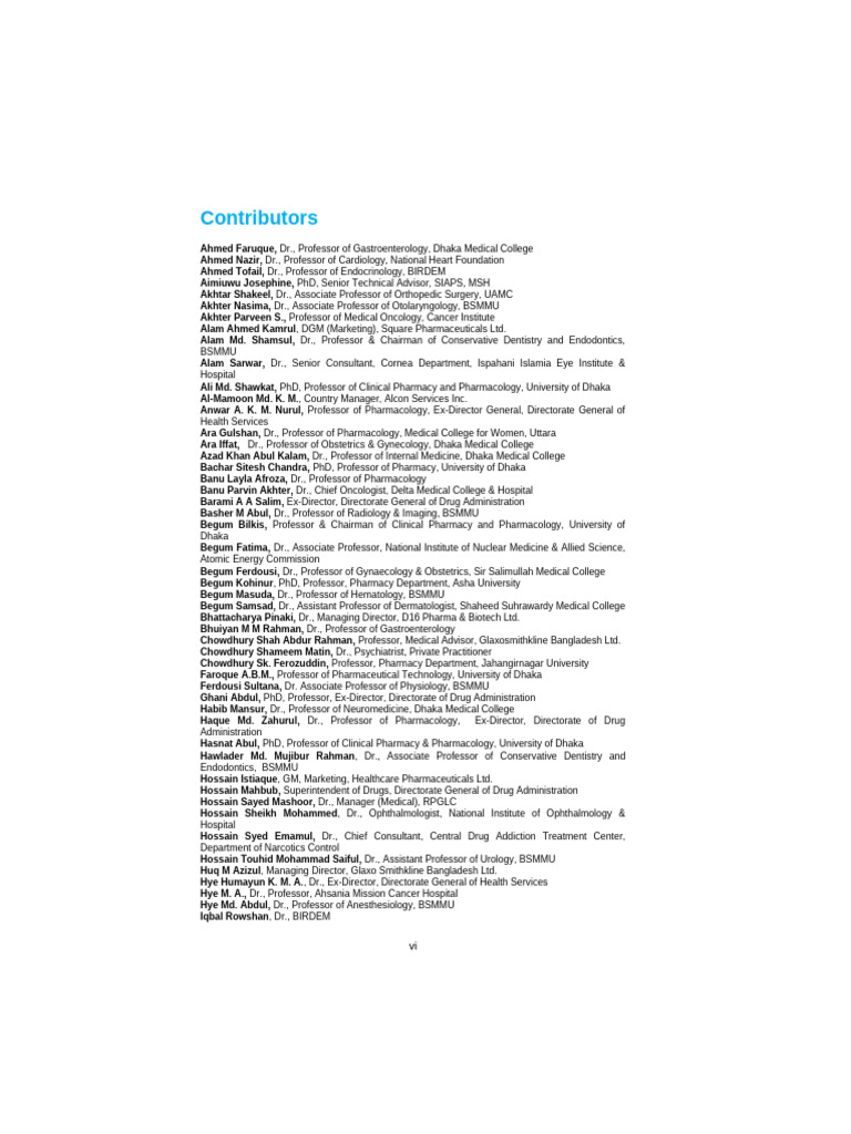 4 - List of Contributors | PDF