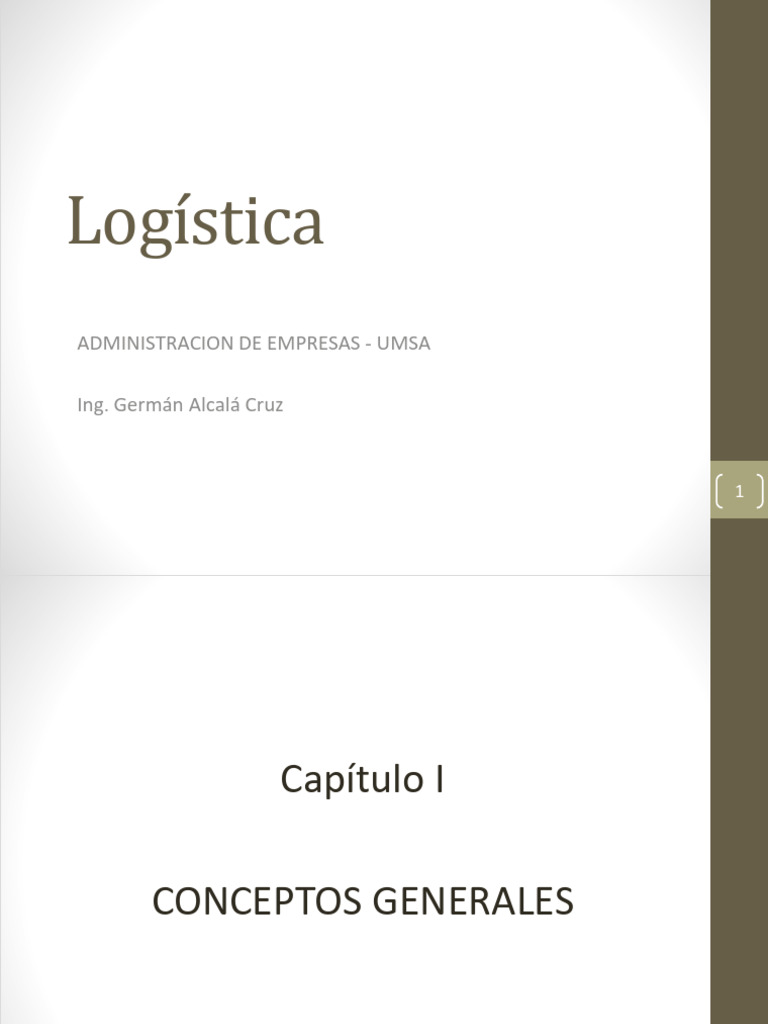 Capítulo 1 | PDF | Logística | Cadena de suministro
