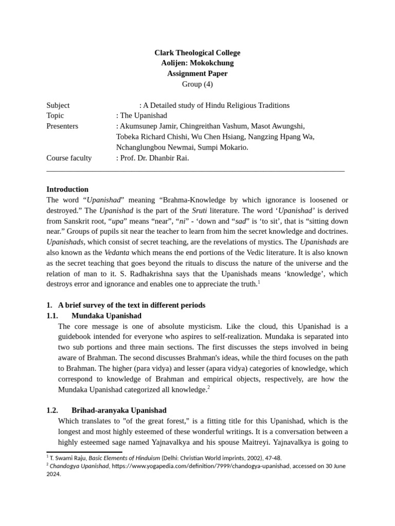The Upanishads | PDF