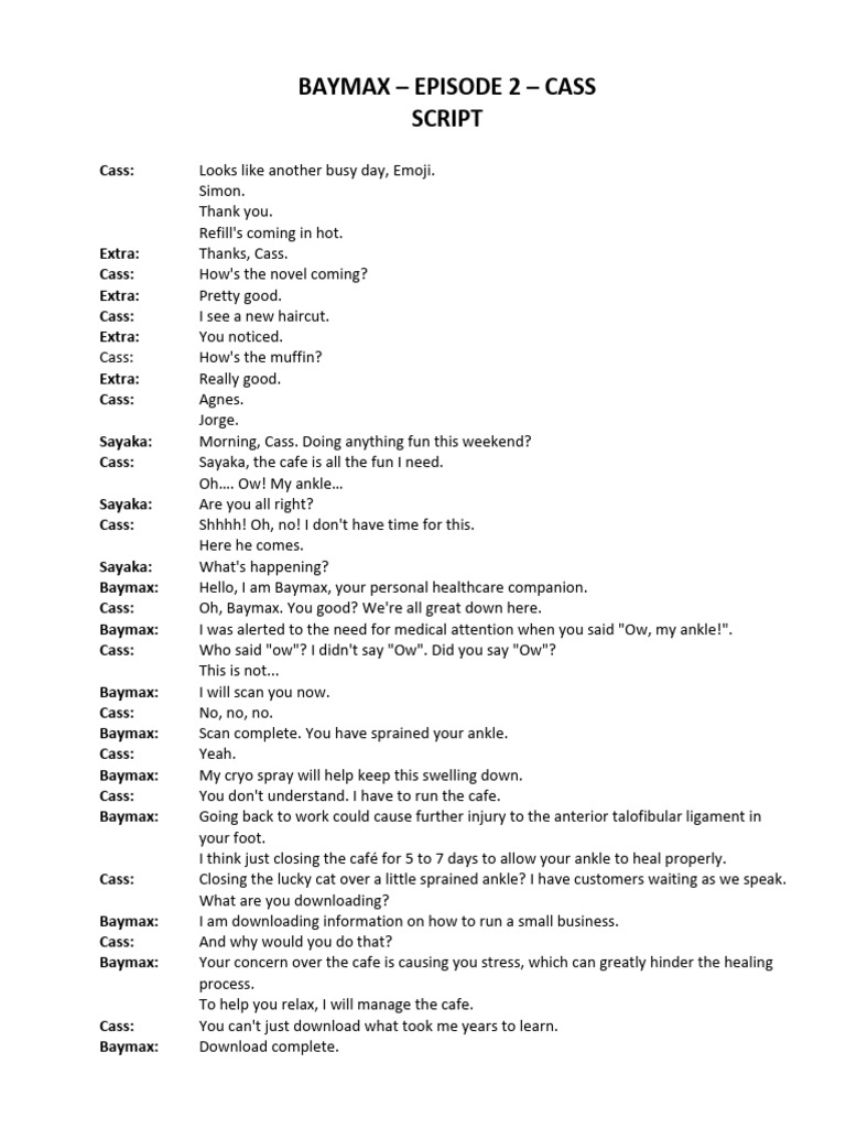 baymax-2---cass---script | PDF