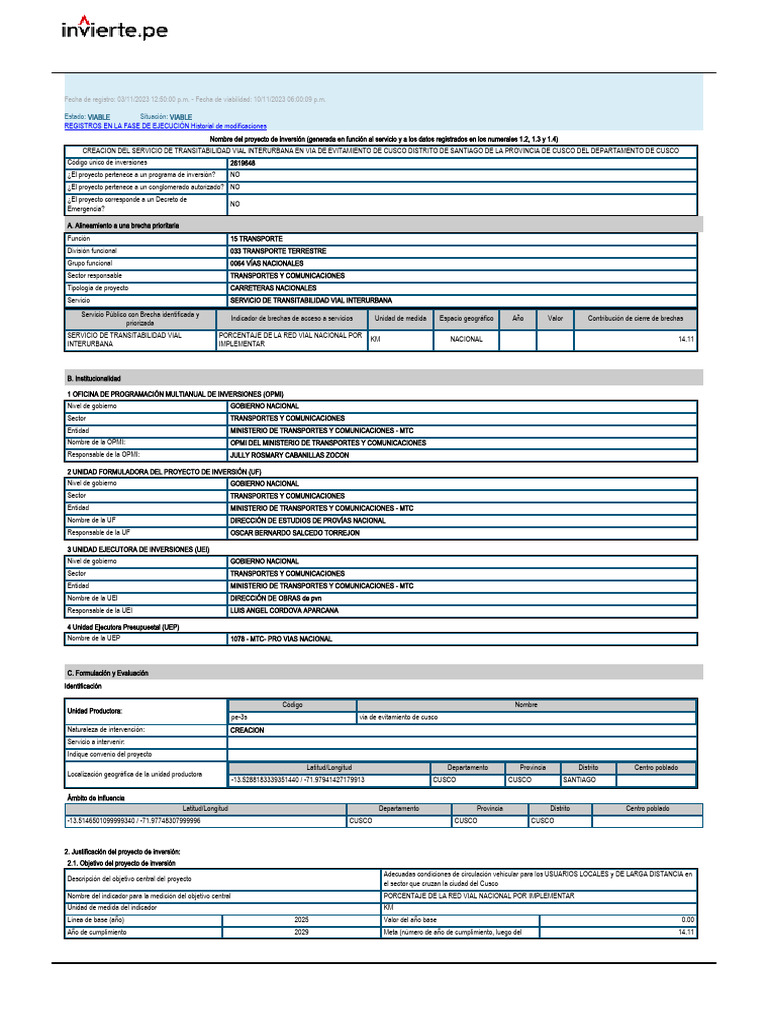 FORMATO 07 CUI 2619648 | PDF