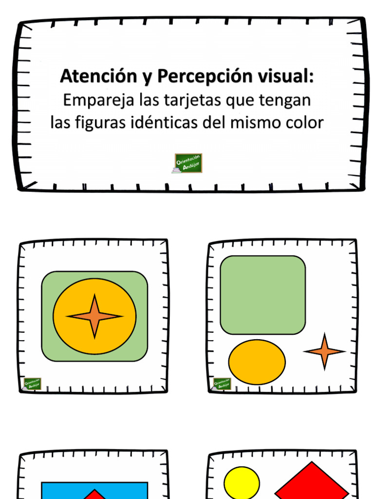 Atencion Percepcion Visual Figuras Color | PDF