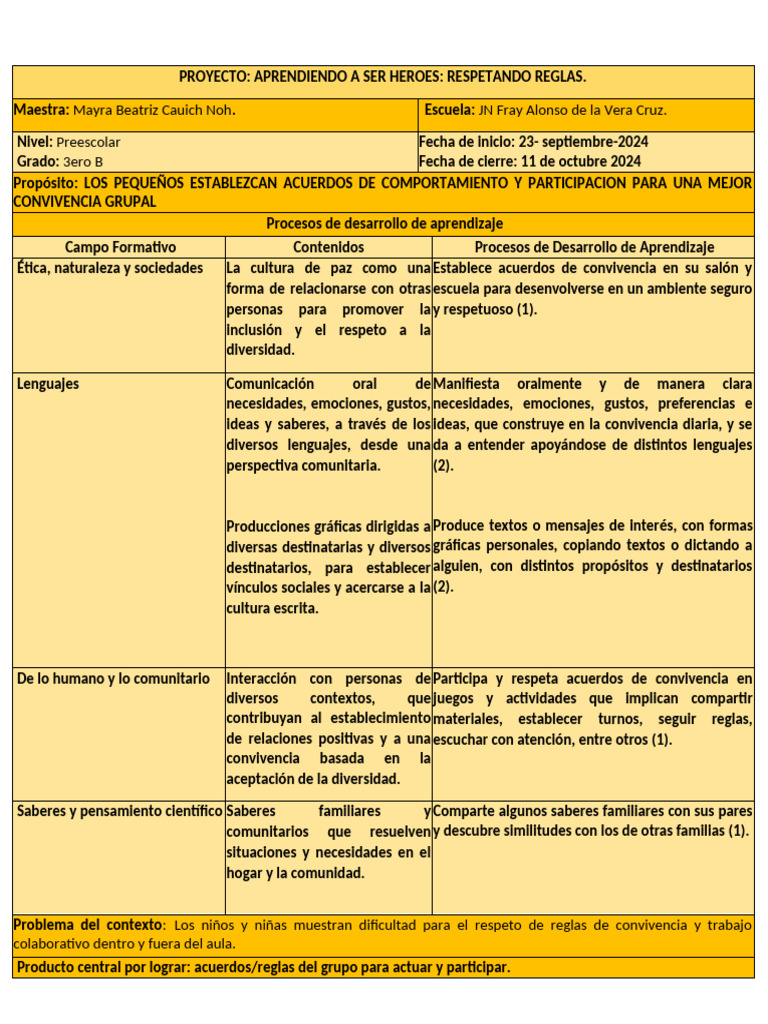 1 Aprendiendo A Ser Heroes Respetando Reglas Pdf