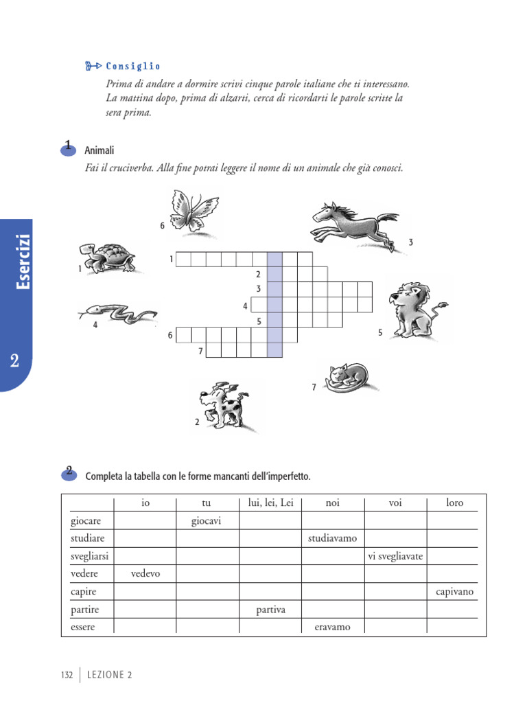 06 Da Piccola Espresso 2 U2 Esercizi Alma Edizioni | PDF