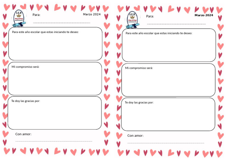 Tarjeta Deseos PP FF | PDF
