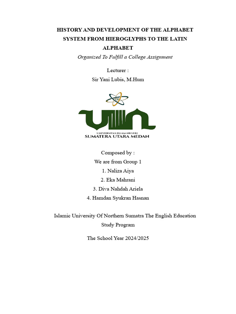 History and Development of The Alphabet | PDF