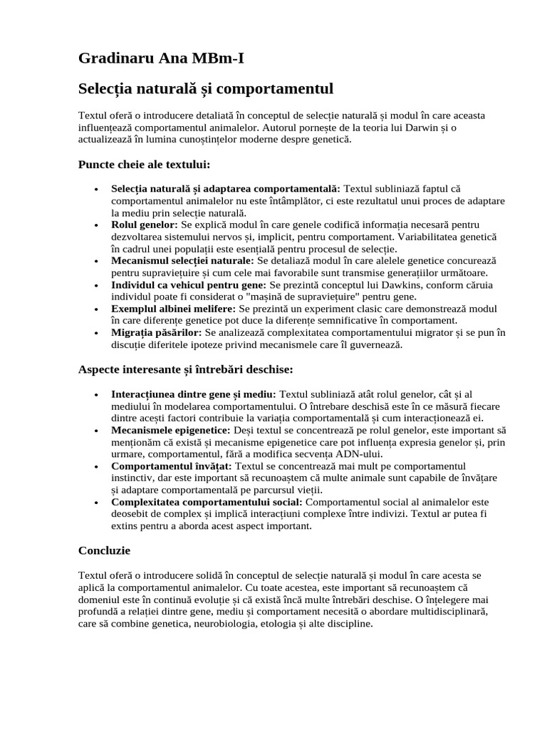 Gradinaru Ana MBM - I | PDF