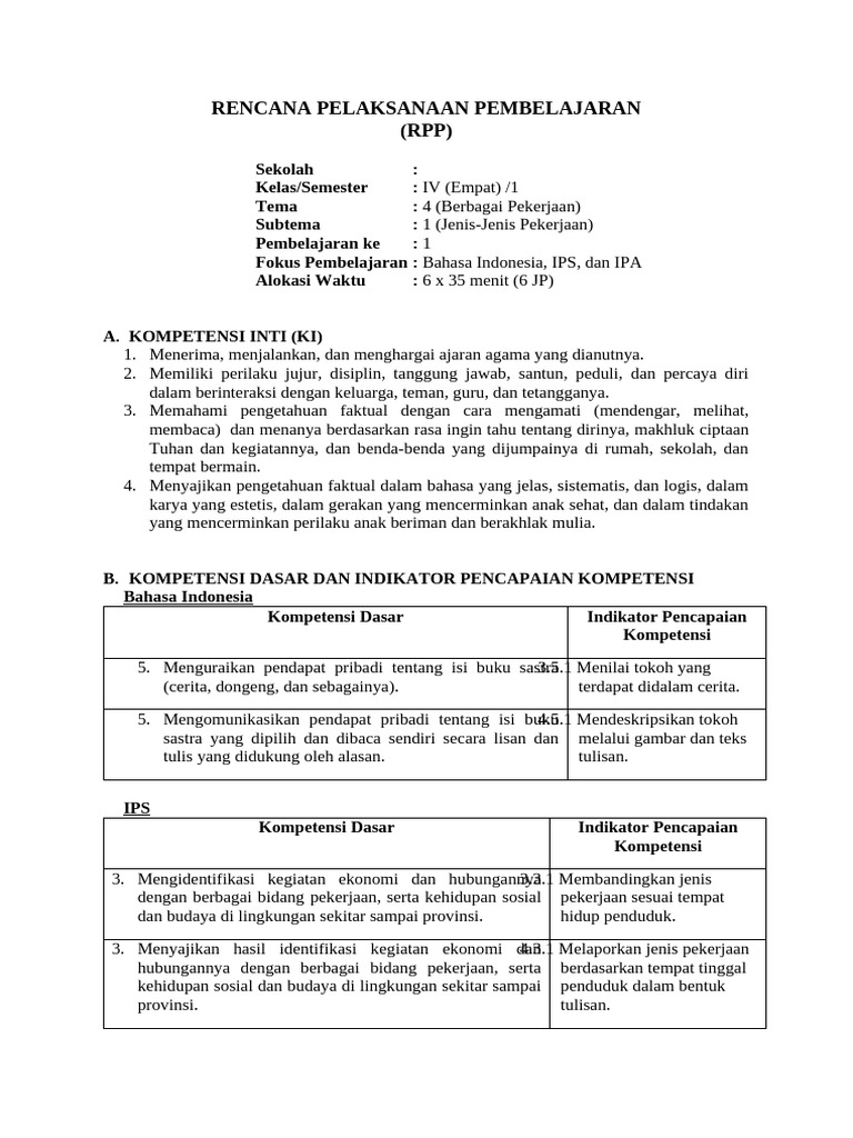 RPP Ips | PDF