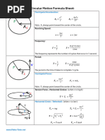 Projectile Motion Formula Sheet | PDF | Velocity | Teaching Methods ...