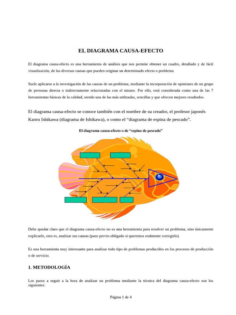 diagrama de efecto y causa | PDF