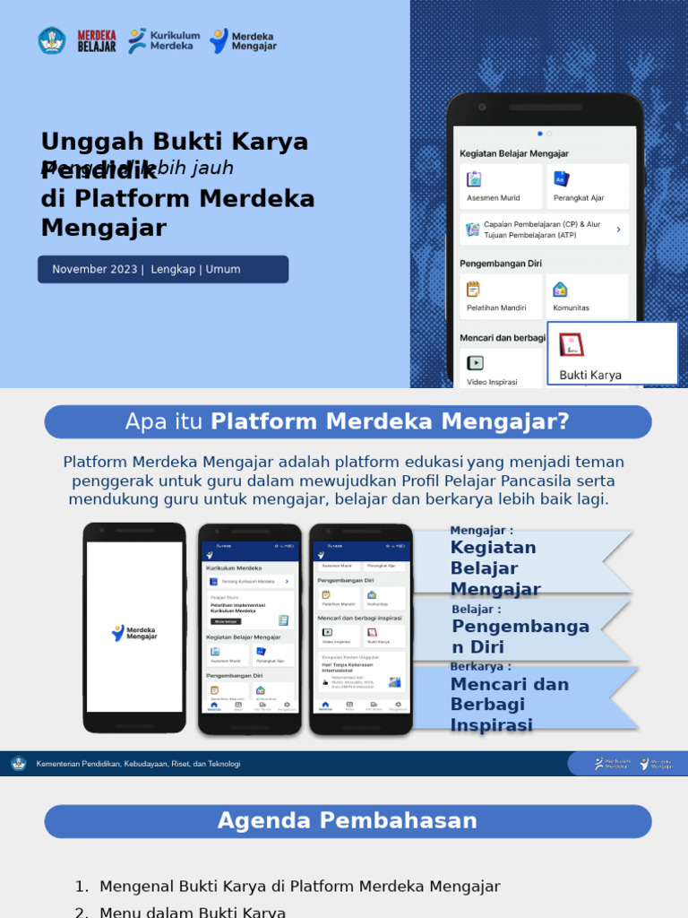 Materi Sosialisasi PMM - Unggah Bukti Karya | PDF