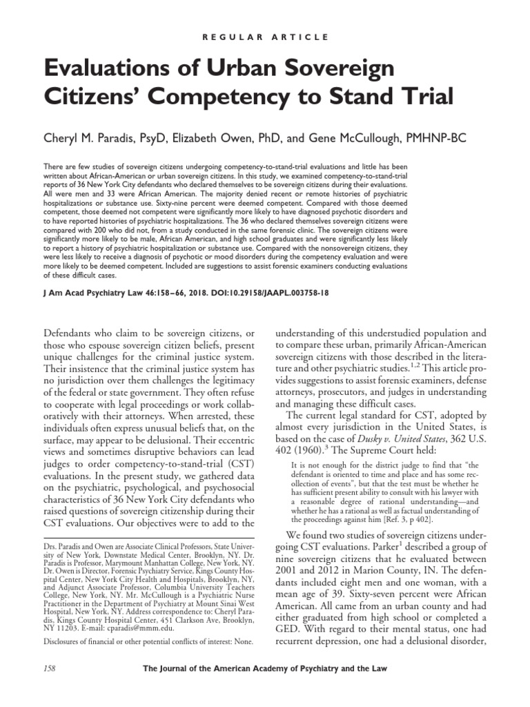 Sov Cit Article JAAPL 2018.cleaned | PDF