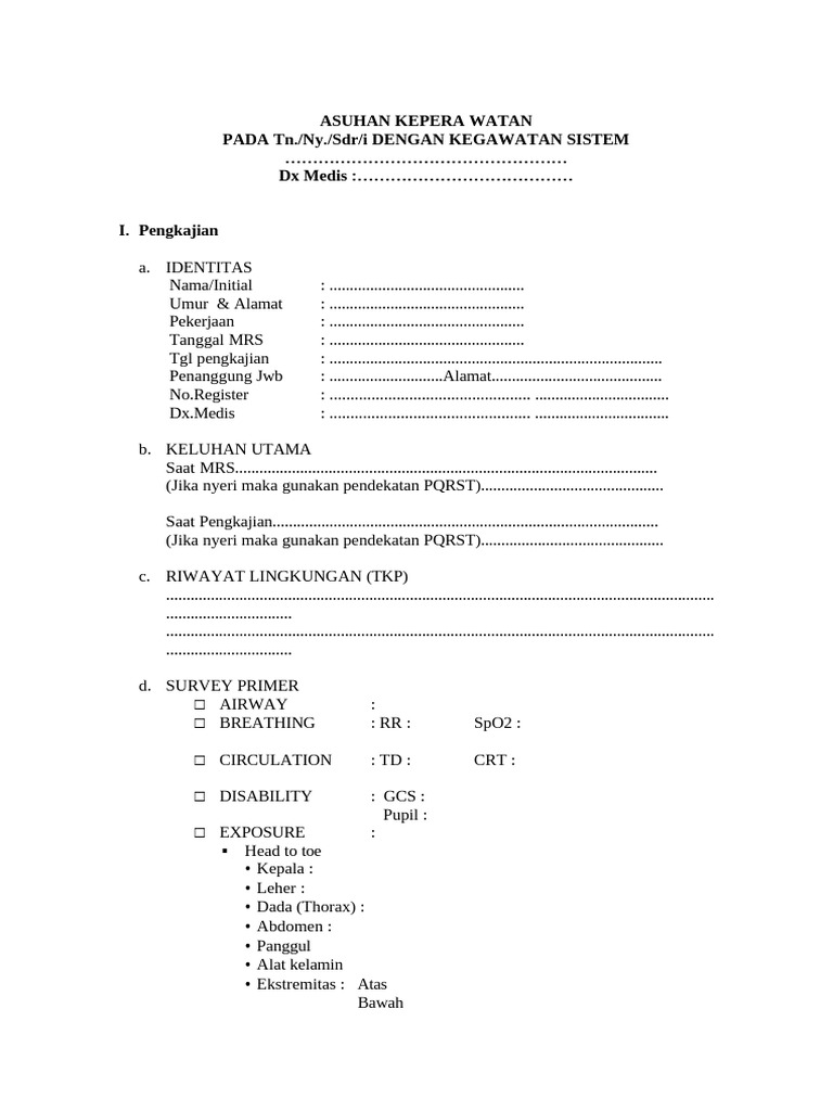 LAPORAN KASUS IGD | PDF