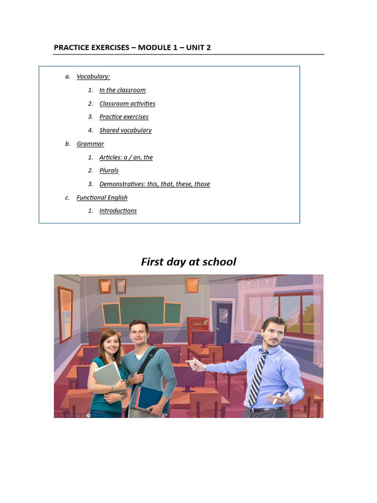 Practice Exercises - Module 1 Class 2 | PDF