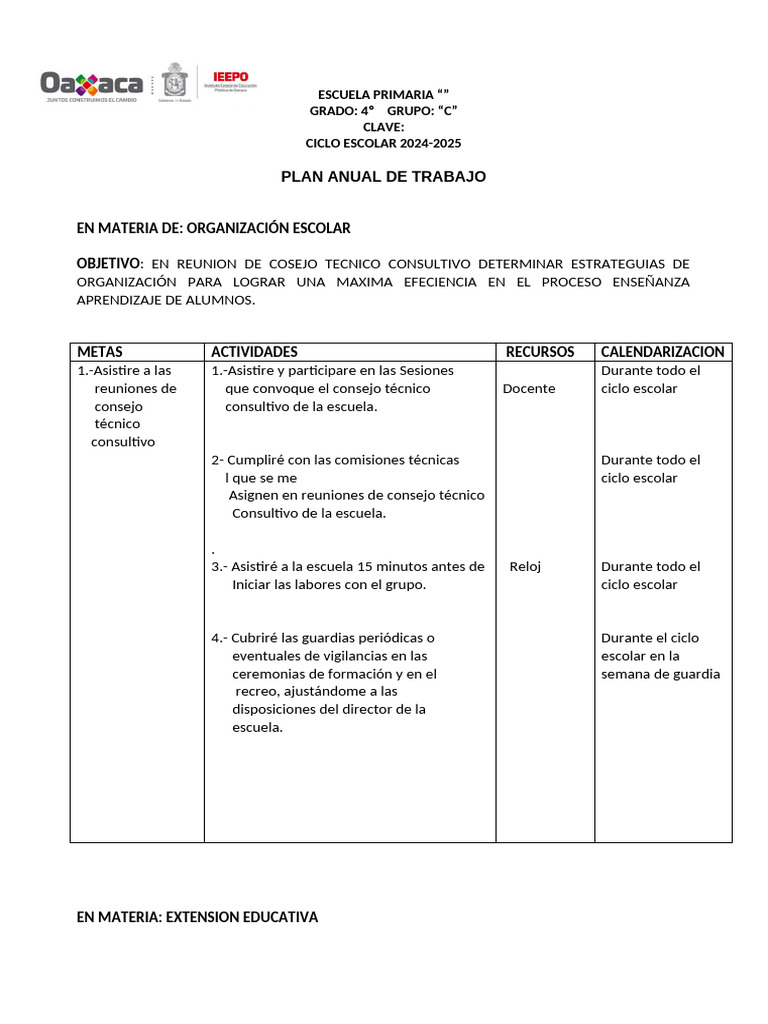 Plan Anual | PDF