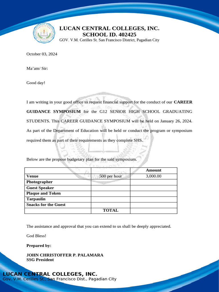 APROVAL-PROPOSAL LETTER | PDF