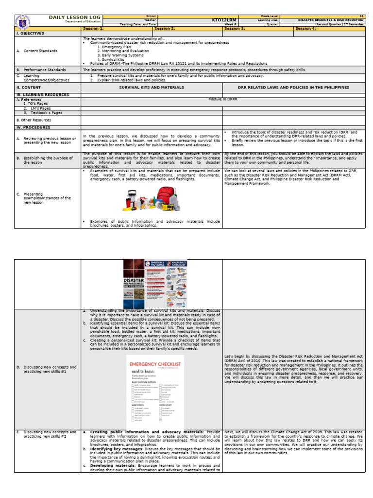 DLL DRRR Quarter 2 Week 8 | PDF
