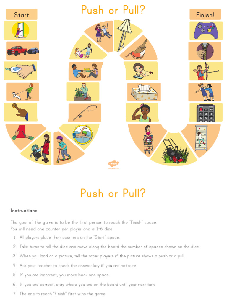 Us S 104 Push and Pull Forces Board Game Ver 1 | PDF