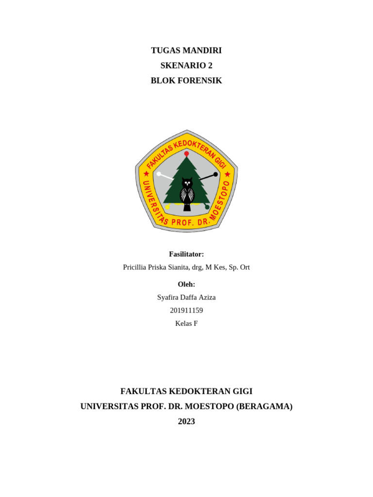 Tugas Mandiri Sken 2 Forensik | PDF