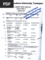 Sample Test Papers JST HST PST | PDF | Mass | Force