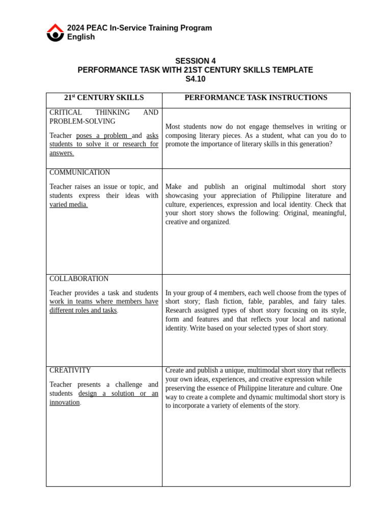 Final OUTPUT_21CSkills | PDF Final OUTPUT_21CSkills | PDF