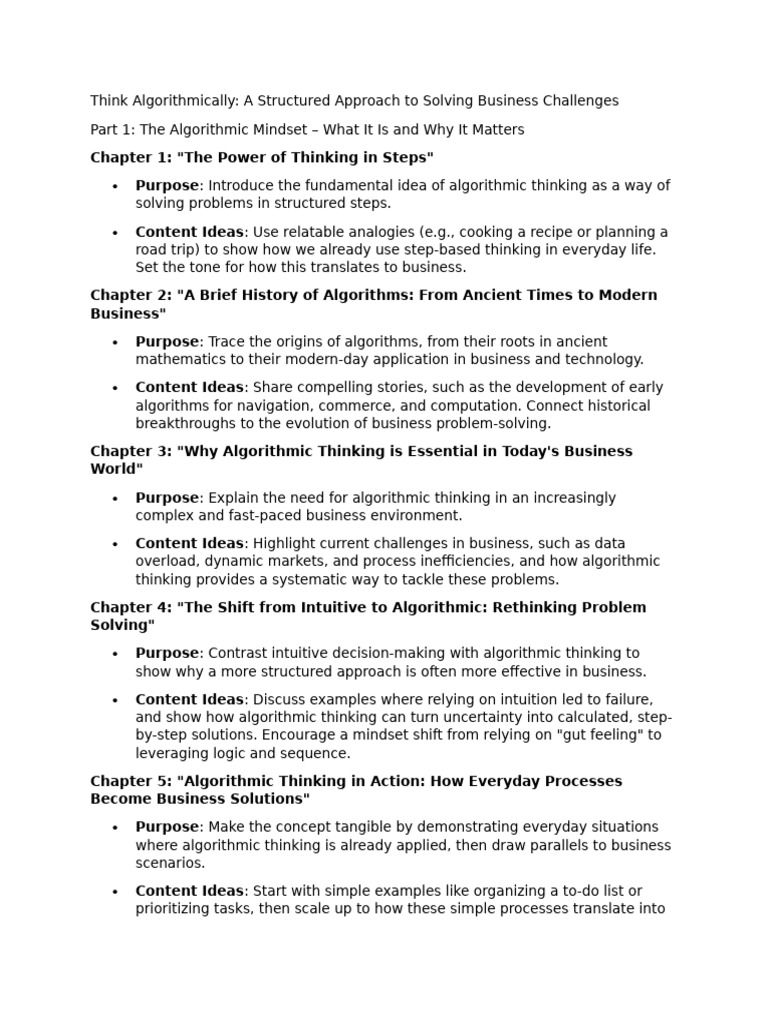 Think Algorithmically | PDF