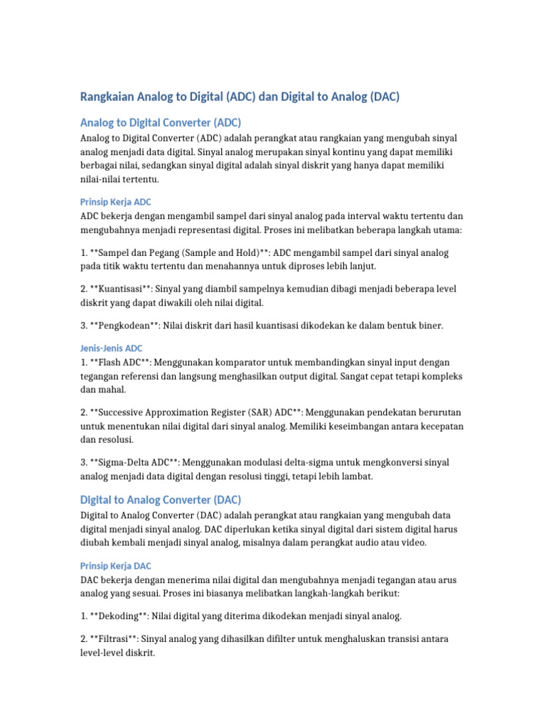 Adc Dac | PDF | Analog To Digital Converter | Computers