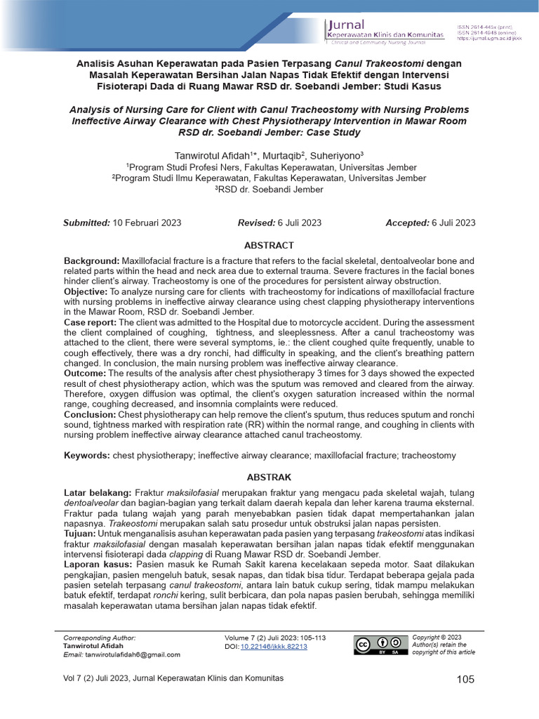 Analisis Asuhan Keperawatan Pada Pasien | PDF