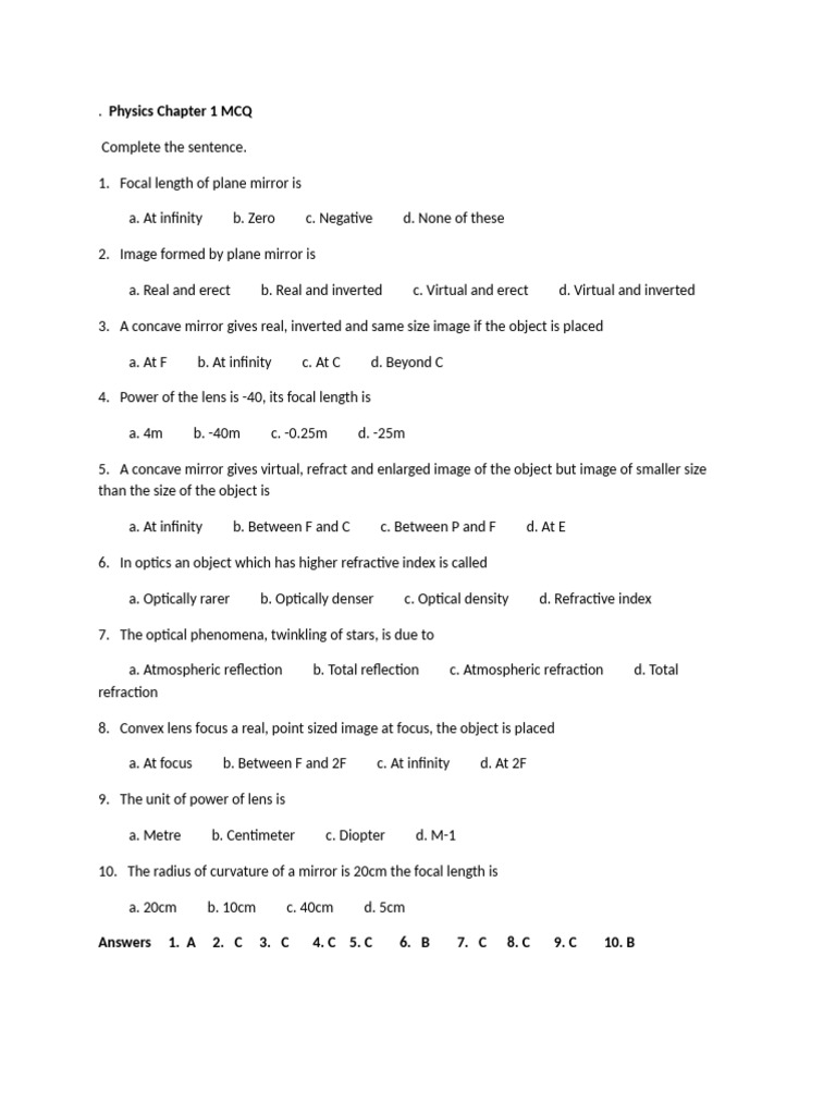 Chapter 1 Class 10 Physics | PDF