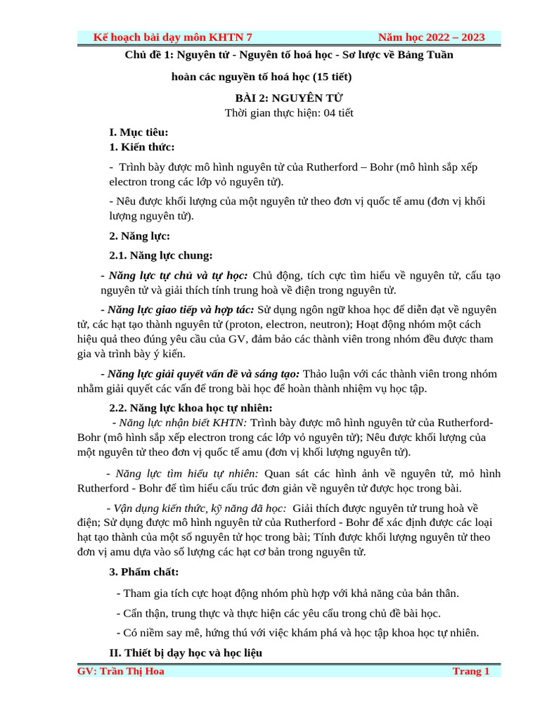 Bài 2. Nguyên T - CTST | PDF