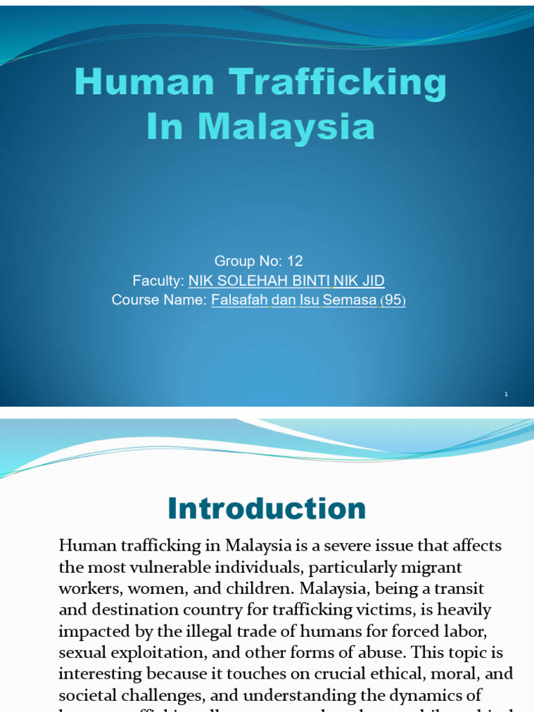 Human Trafficking Presentation | PDF