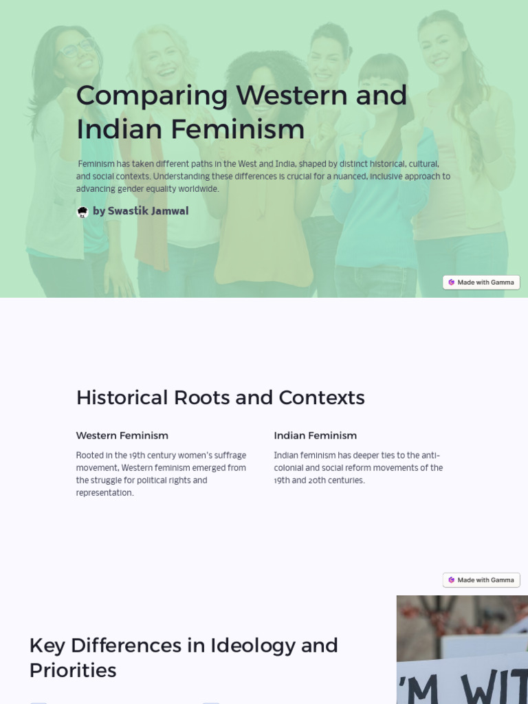 Comparing Western and Indian Feminism | PDF